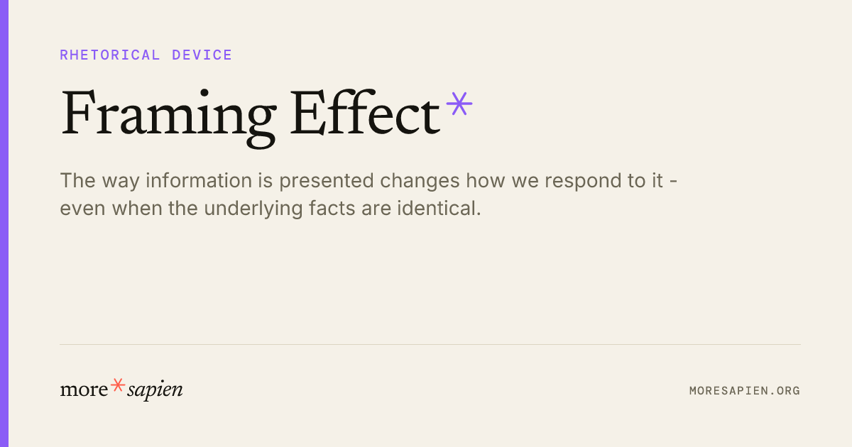 Framing Effect - Moresapien